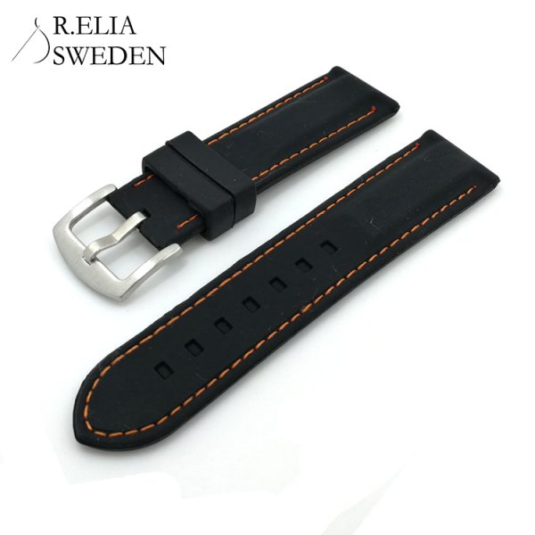 Klockarmband Silikon gummi klockarmband Vattentätt 20mm/22mm/24mm/26mm ...